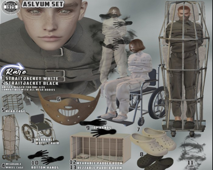 Second Life Marketplace - 05.[Since1975] Asylum - Head Cage